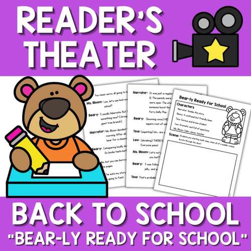Back-To-School Readers Theater Play | Funny Skit Activity for Reading ...