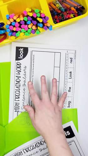 EL Education 1st Grade Skills Block | Sight Word Sentence Builders