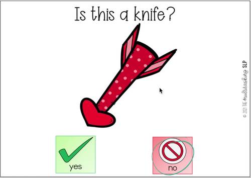 Valentine's Day Yes No Questions | Speech Therapy | Boom Cards™ & Printable