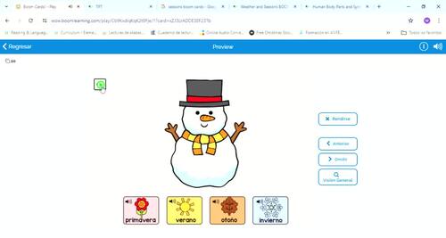 Las estaciones BOOM CARD | Four Seasons Digital Science Activity in Spanish