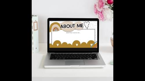 Boho Rainbow Google Slides Templates | TpT