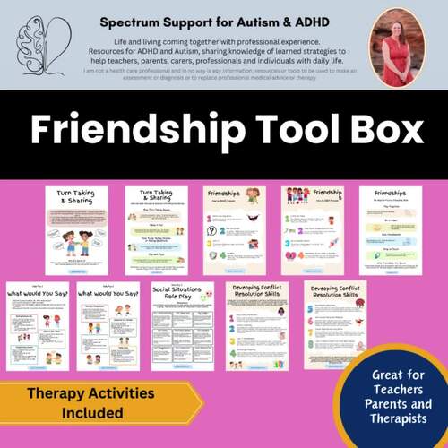 Friendship Support Bundle Kids Social Interaction Hidden Rules ADHD ...