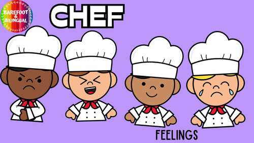 Chef Clipart Feelings and Emotions - Community Helpers Clipart - SEL ...