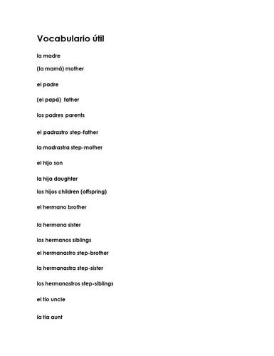 Teaching Family Vocabulary in Spanish: El Libro de mi familia | TPT