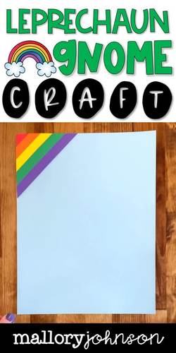 Leprechaun Gnome Craft with writing prompts by Mallory Johnson | TPT