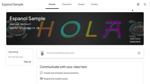 Animated Google Classroom Banners - Spanish by NATAM | TPT