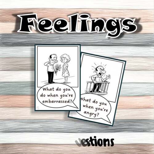 32 Feelings Conversation Cards | Questions & Sentence Starters | SEL ...