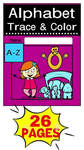 Trazar, Escribir y Colorear el Alfabeto | Hojas de Trabajo para ...