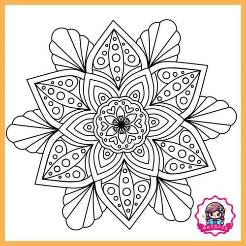 Mandala Line Art Creative Classrooms | Commercial Use | Clipart SET#2