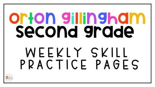Orton Gillingham Phonics Scope and Sequence │ Second Grade OG Skills ...