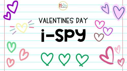 Valentines Day I Spy │Coloring Activity │ Early Finishers │No Prep ...