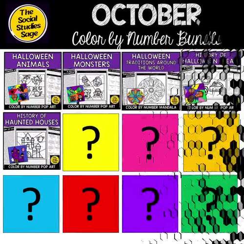 October Holidays Halloween Color by Number - Reading Comprehension ...
