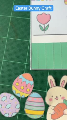 Easter Bunny and Egg Paper Craft – Fun 3D Activities by HappyRainbowDays