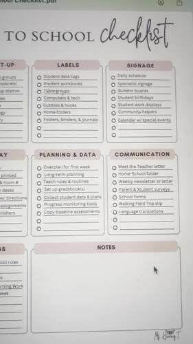 Back-to-School Checklist for 1st-Year, Student, & Veteran Teachers