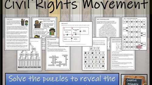 Civil Rights Movement Escape Room Activity by Creative Primary Literacy