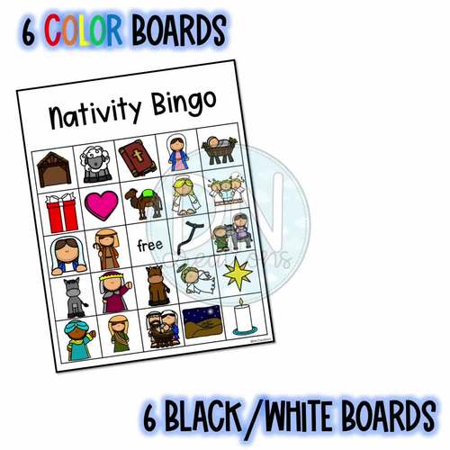 Nativity Bingo Game | Bible Digital Activity | Christmas Advent by DN ...