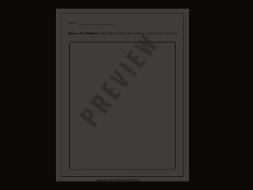 Fire Safety Crafts | Fire Safety Week | Firefighter Craft Writing Activity