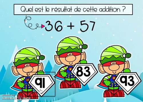 Addition de nombres à 2 chiffres avec échange Boom Cards by Madame Soleil