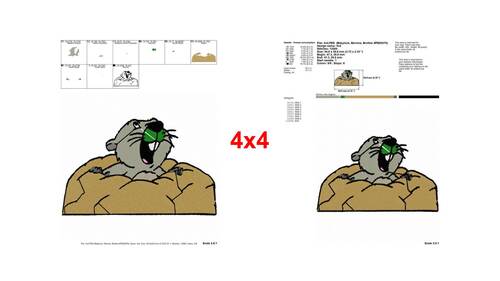 Disney Winnie Pooh Gopher In Hole With Dynamite Miner Hard Hat Coon ...