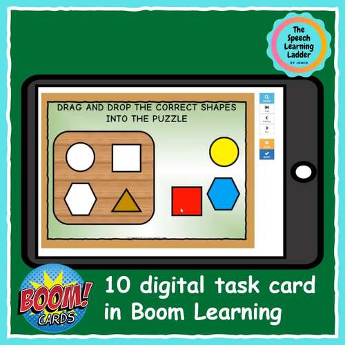 40 Shapes Sorting Activity in Shape Puzzles Boom Cards | TPT