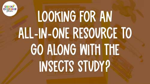 Insects Study Bundle for The Creative Curriculum by Early Childhood Plus