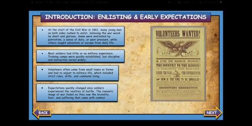 The American Civil War and Reconstruction Lessons 36-40 Powerpoints Bundle.