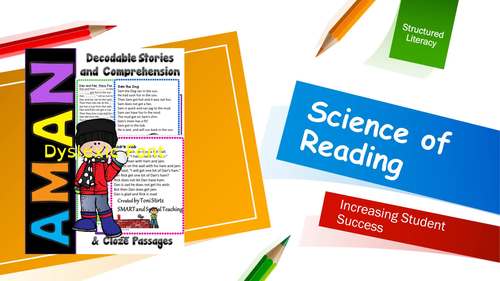 Orton Gillingham Decodable Stories -am -an & Suffix -s with dyslexic font