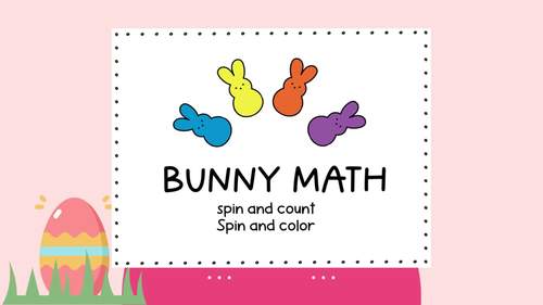 Bunny Math Games for Easter and Spring for Preschool and PreK | TPT
