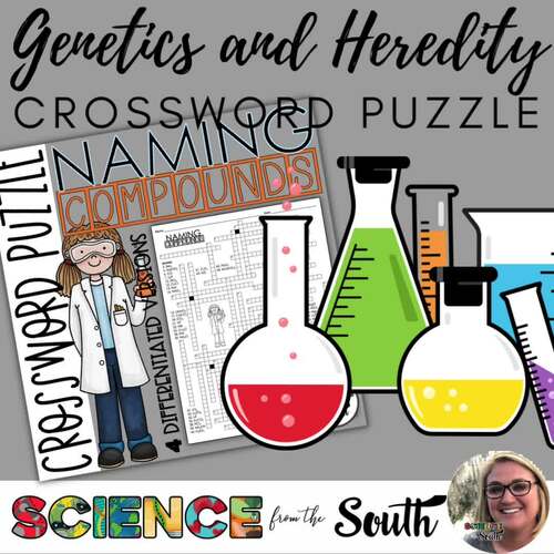 Naming Compounds Crossword Puzzle Chemical Nomenclature Review Activity
