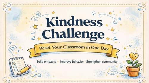 Kindness Challenge SEL Activities | Behavior & Classroom Community | Gr 3–5