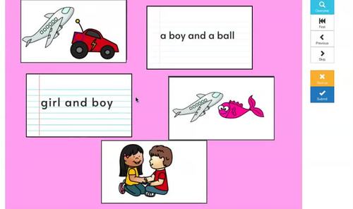 Edmark Comprehension Picture/Sentence Match by It's FUNctional to me