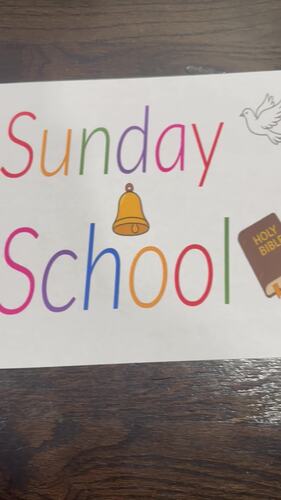 Sunday school catholic school sign wall art poster decoration (multi ...