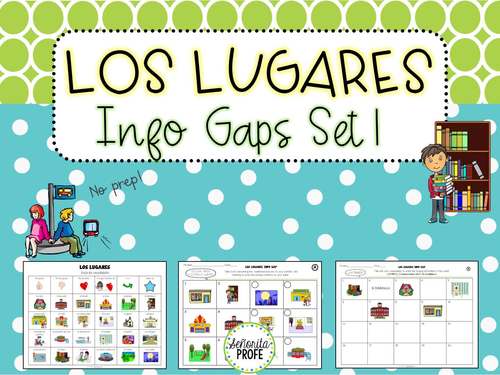 Los Lugares Information Gap Activities by Senorita Profe | TpT