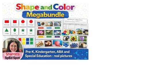 MEGA PACK Color & Shape IEP - Preschool Kindergarten ABA Data Collection