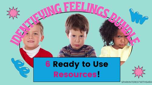 Identifying Feelings Activities | Bundle by Spark Interest with Sara