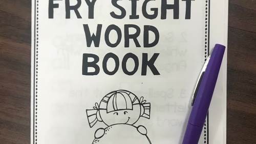 Fry 300 Sight Word | Foldable Book | Sticker Book | TPT