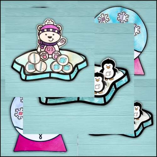 Penguin Math Craft | Winter Place Value (Base Ten Blocks) by Typically ...