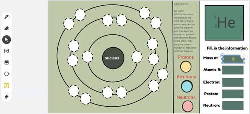 Building Atoms Digital Google Jamboard ᵀᴹ + Google Slidesᵀᴹ Activity