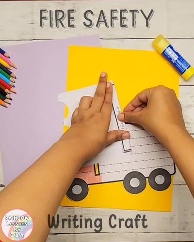 Fire Safety and Prevention Crafts | Fire Safety Writing Prompt and ...