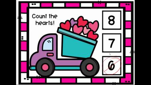 Valentine's Day Counting 1-10 BOOM Cards by Ms Gs Abilities | TPT