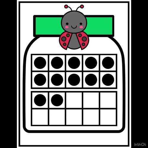 Teen Numbers Decomposing with Twenty Frames | Ladybug | Matching Activities