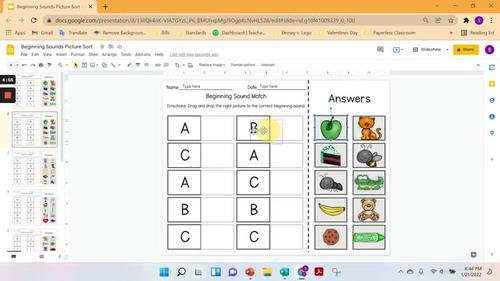 Beginning Sounds Picture Sort | Print and Digital by Rowdy Resources