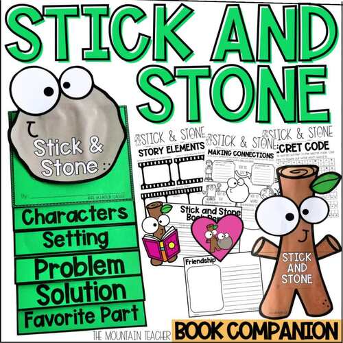 Stick and Stone Read Aloud Activities with Back to School Crafts