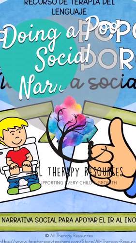 Doing a Poo Social Narrative | SPED Autism Toileting - SPANISH VERSION