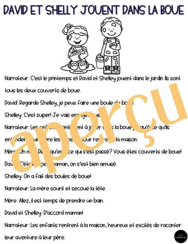 2 skits de printemps (2 French Skits Reader's Theatre) - Théâtre de ...