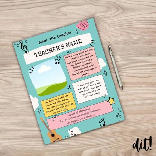 Back to School Meet the Teacher Editable Templates BUNDLE | TPT