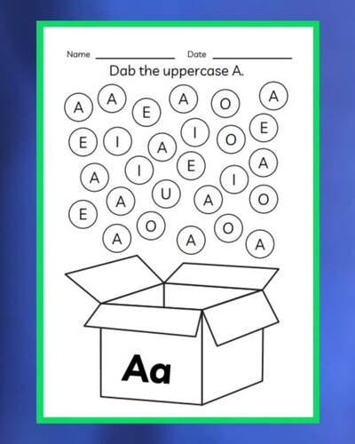 Back to School -alphabet activities centers Pre-school, pre-kindergarten