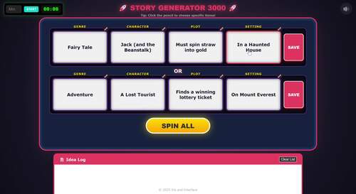 Narrative Writing Prompts & Story Generator | Gamified Creative Writing ...