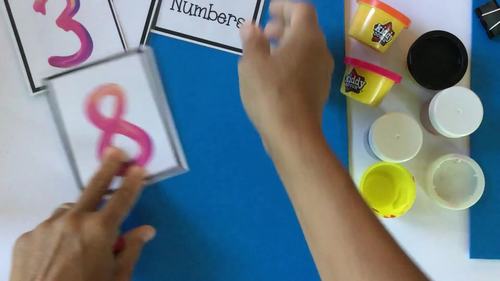 Playdough Challenge Card Set – Build Fine Motor Skills and Number Sense