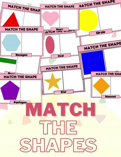 Match The Shapes: Shape Identification Activity by Beehavior | TPT